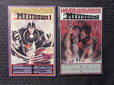 1989 Havok & Wolverine MELTDOWN #1 & 3 NM LOT of 2 Kent Williams Jon J ...