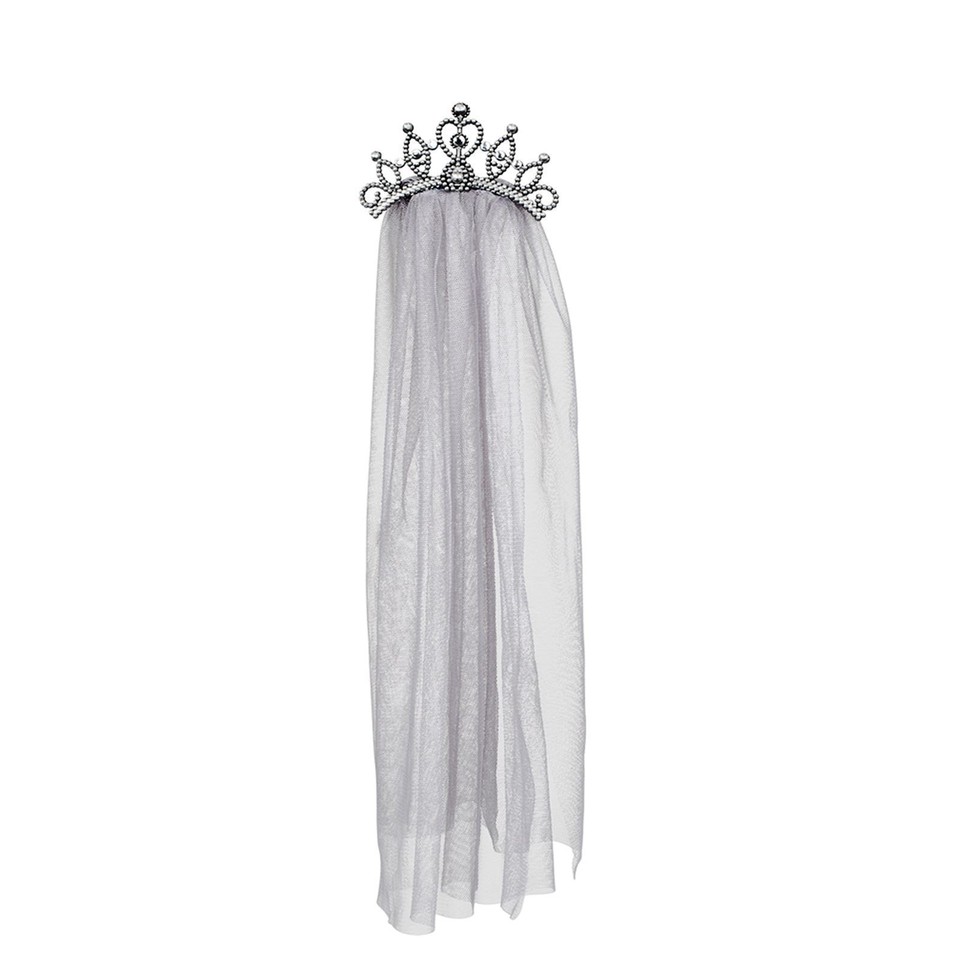 NEW Adult * SPOOKY VEILED TIARA * Halloween Costume Accessory | eBay
