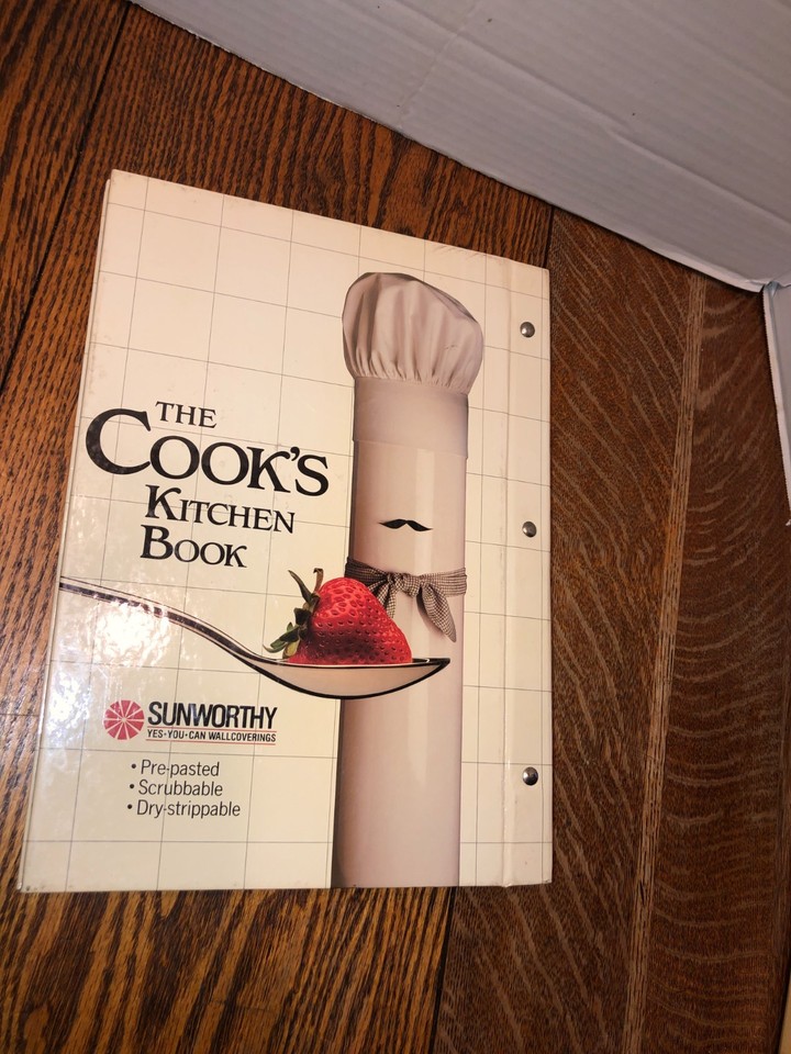 Vintage Sunworthy The Cook's Kitchen Book Wallpaper Sample Book | eBay