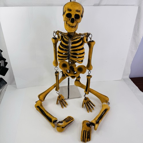 Vintage Skeleton Foam 37" tall Moving Joints Hanging Halloween Prop ...