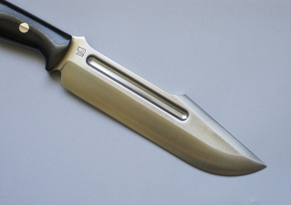 Bark River Knives Bravo Tope Recon CPM 3V Knife, Black Canvas Micarta ...