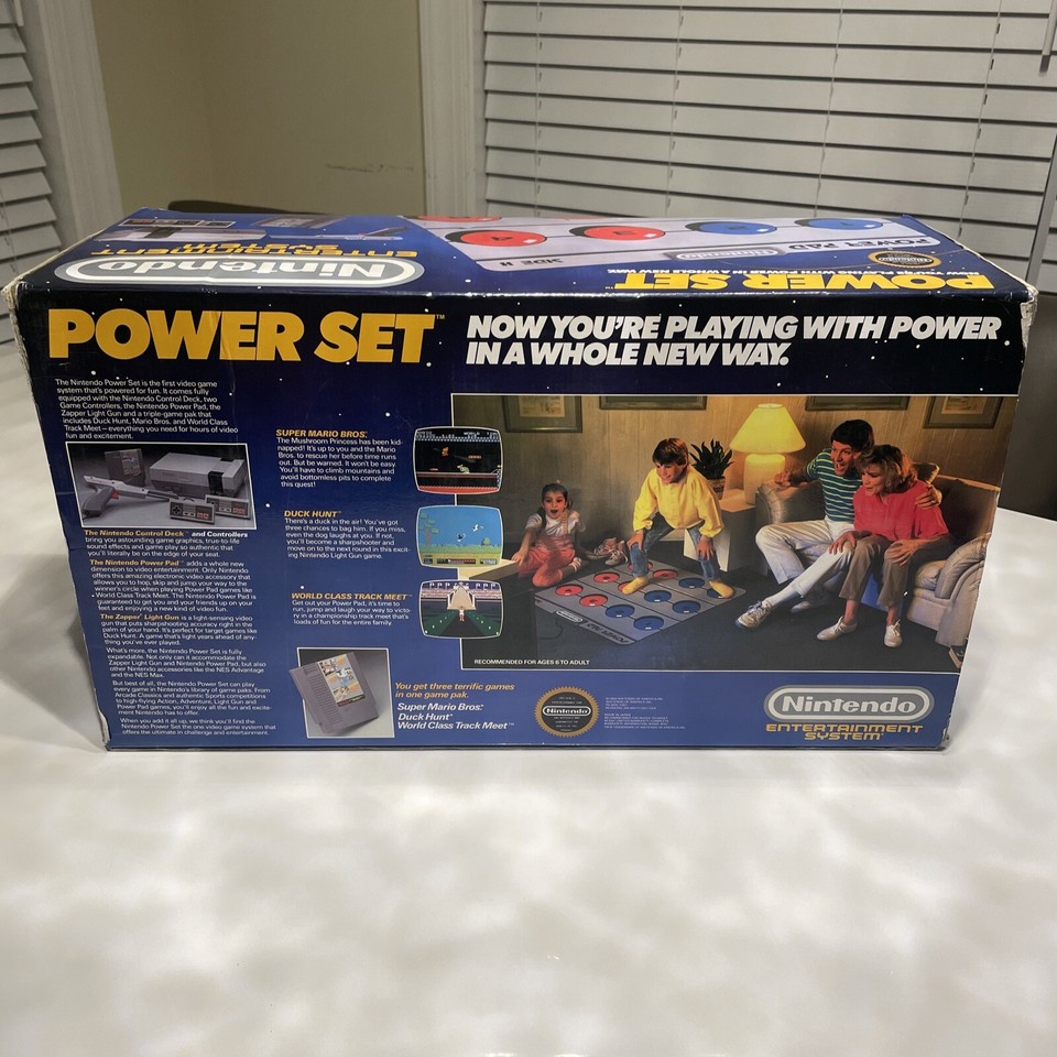 Nintendo NES Power Set COMPLETE Original Box in EXCELLENT Condition ...
