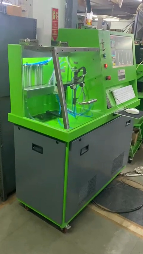 Common Rail Injector & Pump Tester with Digital Flowmeters, Test data ...