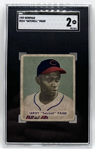 1949 Bowman #224 Satchell Paige SGC 2 GOOD | eBay