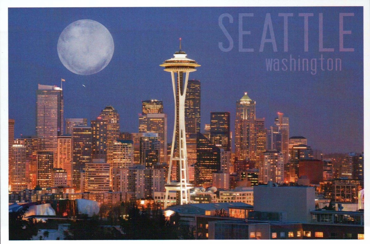 Space Needle Super Moon