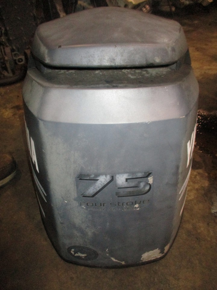 Yamaha 75hp 4 stroke outboard Top Cowling Hood | eBay