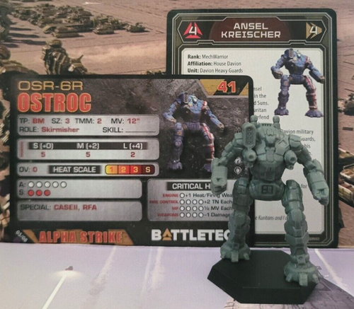 Battletech Ostroc Mech Heavy Recon Lance Inner Sphere Miniature | eBay
