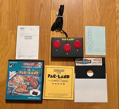Pac-Land 3 Button Controller Japan Vintage Computer X68000 Namco 1984 B ...