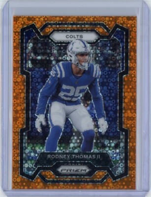 RODNEY THOMAS 2023 Panini Prizm Orange Disco #130 Colts | eBay