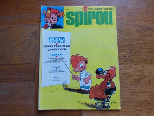 SPIROU n° 1949 POSTER DOUBLE LES MOUSQUETAIRES +L'AVION YF 16 TBE++++ | eBay