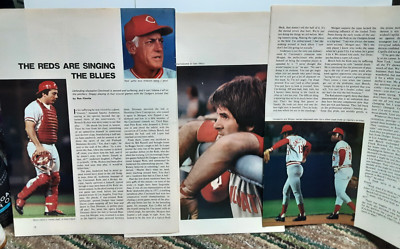 1977 Cincinnati Reds 4 Page Sports Illustrated Magazine Article Rose ...