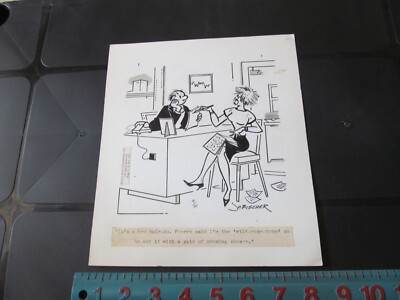 FROM NINE TO FIVE (9 to 5) ORIGINAL COMIC ART, JOE FISCHER, 4-30 1962 ...