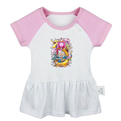 ADVENTURE TIME Finn Jake Beemo Bubblegum Baby Girl Dresses Infant ...