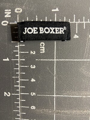 Joe Boxer Logo Patch Tag Apparel Clothing Brand Sleepwear Underwear ...