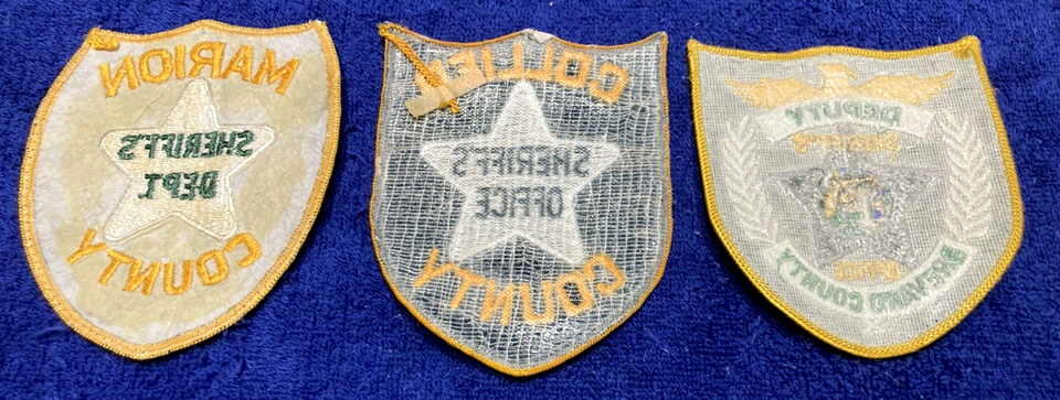 Florida SHERIFF Patch LOT Police Patches Marion Collier Brevard County ...