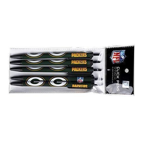 NFL Click Pens 5 pack Black Ink Choose Your Team | eBay