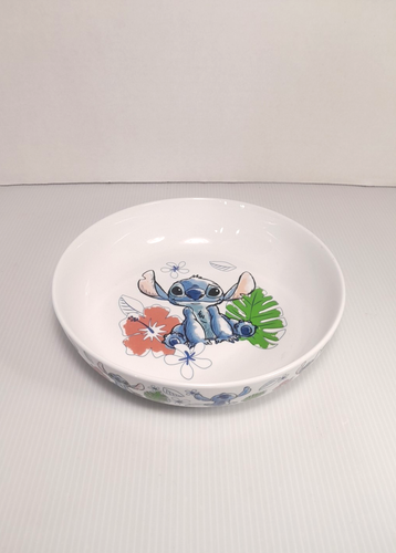 Disney Lilo & Stitch, Stitch Floral Ceramic Pasta Dinner Bowl Dish 8.75 ...