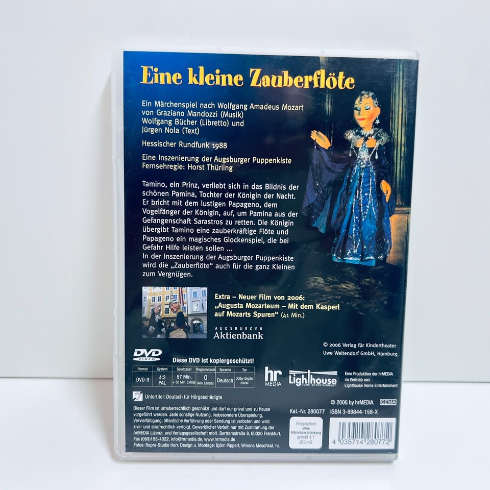 DVD - Eine kleine Zauberflöte - Augsburger Puppenkiste - GUT | eBay.de