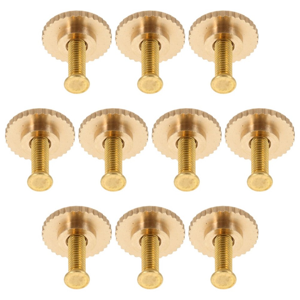 10 Sets Badge Screw Cap Kit Pin Screw with Caps Pin Backs Crafting ...