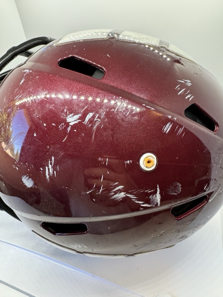 Riddell Speed Adult Large Football Helmet 2011 W/ Face Mask Red Sparkle ...