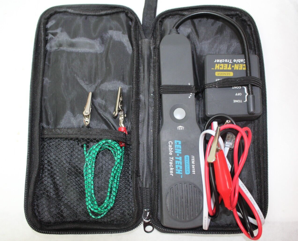 Cen-Tech Electrical Wire Finder Tracer Cable Tracker Circuit Tester Kit ...
