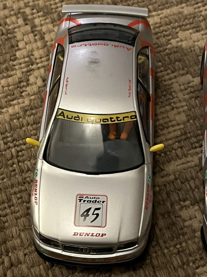 VINTAGE SCALEXTRIC AUDI RACING SET Tested Working 1998 Cars Track ...