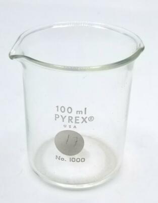 Pyrex 1000 Glass Beaker 100 ml 2-1/2" Tall | eBay