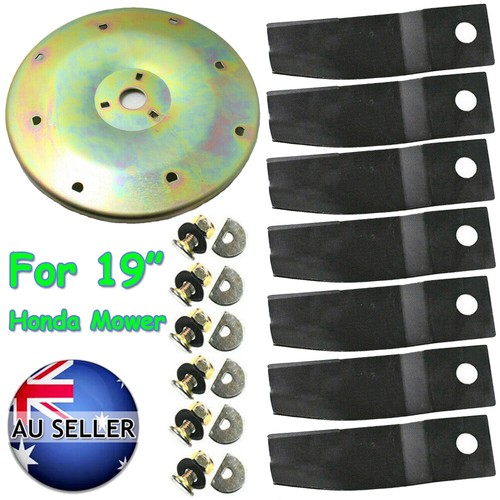 19" Blades Bolts&Nuts Lawn Mower Disc For Honda HRU19R HRU19D HRU194 ...