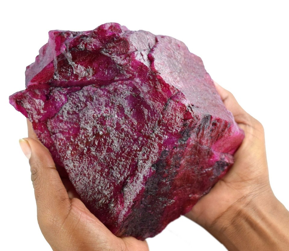 12551 Ct African Red Ruby Gemstone Rough Natural Certified X1108 ...