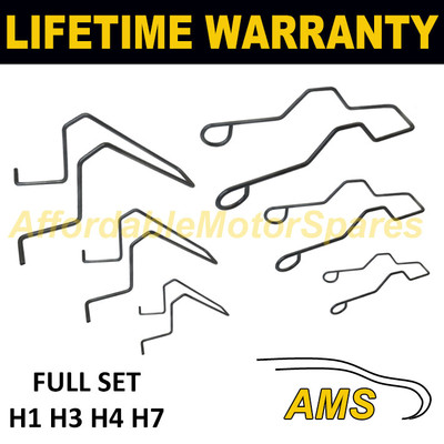 FOR MERCEDES UNIVERSAL HEADLIGHT BULB RETAINING SPRING CLIP H1 H3 H4 H7 ...