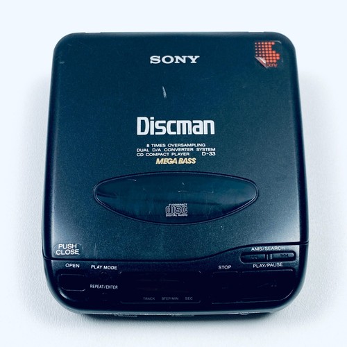 Sony D-33 Discman Portable CD Player Compact Disc Audio Vintage For ...