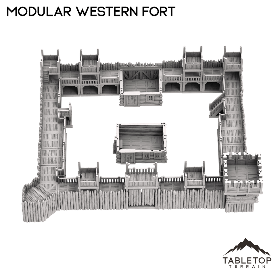 Modular Western Fort - Old Wild Western Rush - Wild West Terrain ...