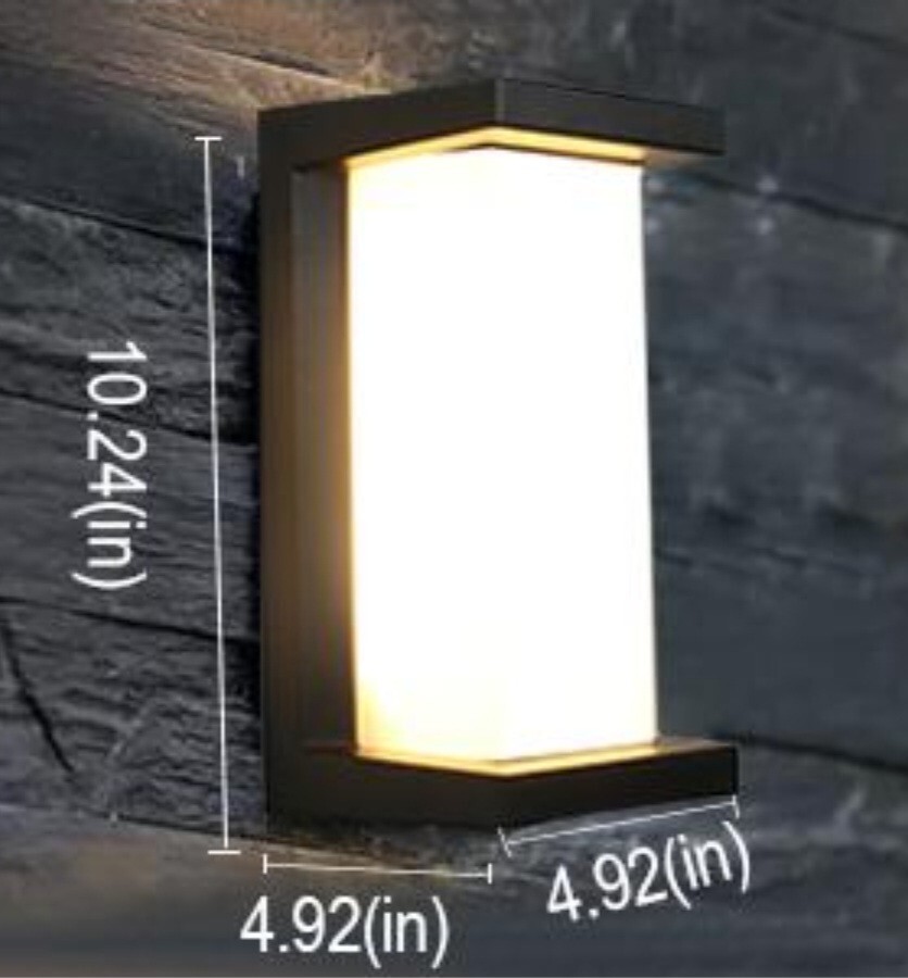 Sytmhoe Modern Outdoor Wall Scone Light 24W-LED Light Fixture-3 ...