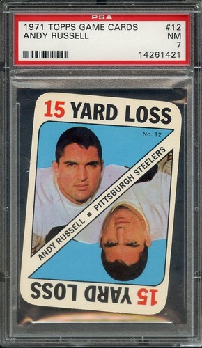 1971 TOPPS GAME CARDS 12 ANDY RUSSELL PSA NM 7 | eBay