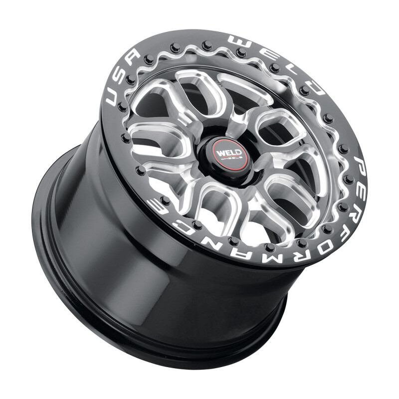 Weld S907 15X10 Laguna Beadlock 5X114.3 ET25 BS6.5 Gloss Black Mustang ...