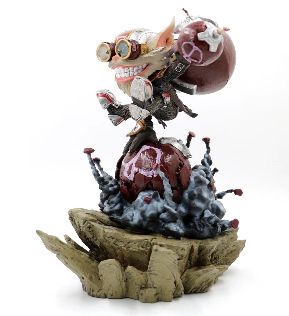 LOL League of Legends Ziggs The Hexplosives Expert Statue PVC Model ...