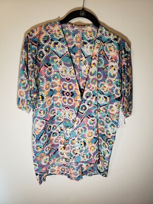 NEW lularoe Bianka size 3 Kimono/Juniors, 80's Retro Funky Floral Daisy ...