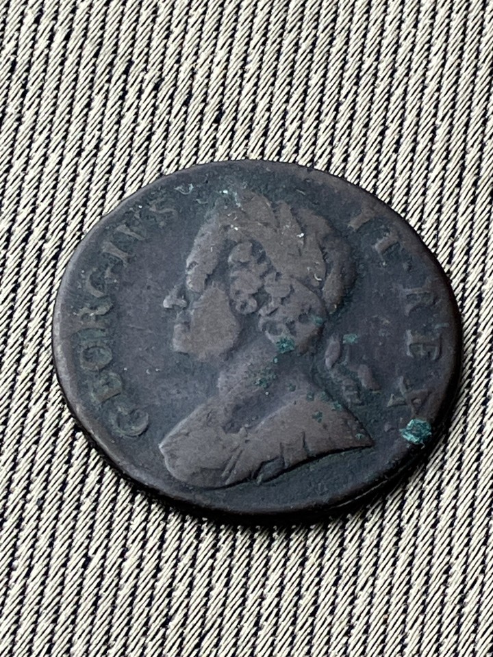 King George II UK Colonial Half Penny Coin 1752 | eBay