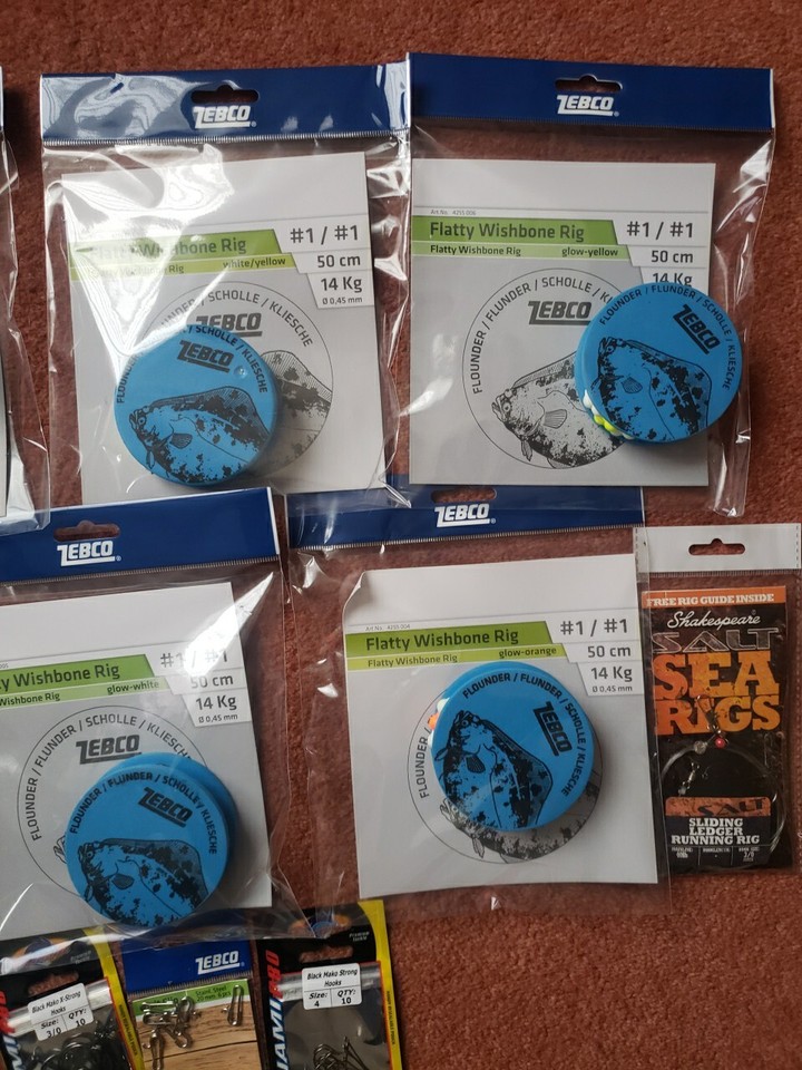 EX-SHOP JOB LOT SEA FISHING TACKLE LOADS BRANDED RIGS & TRACES #GIFT ...