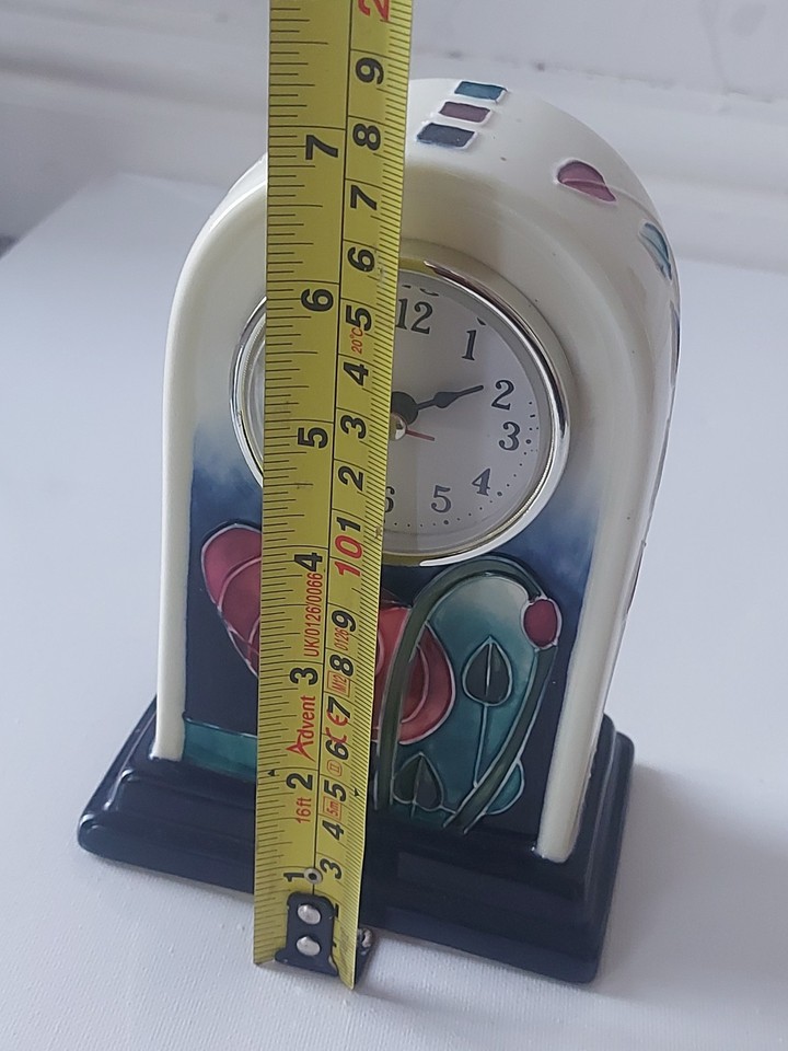 Old Tupton Ware Mantel Clock , Charles Rennie MacKintosh pattern | eBay UK