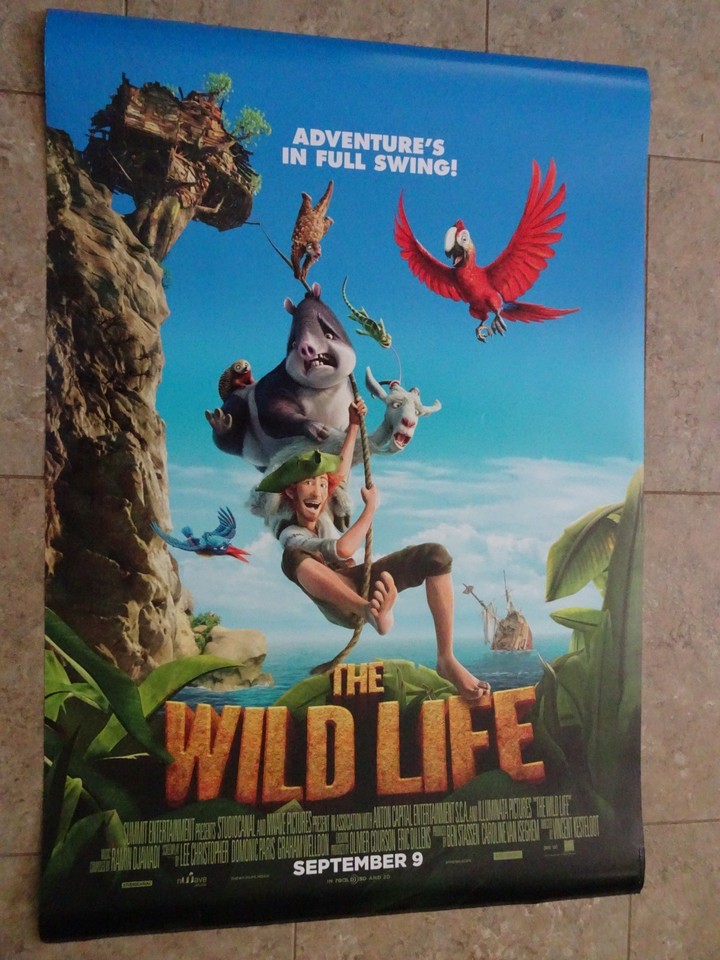 The Wild Life - Movie Poster with Robin Crusoe, Rosie the Tapir & Mak ...