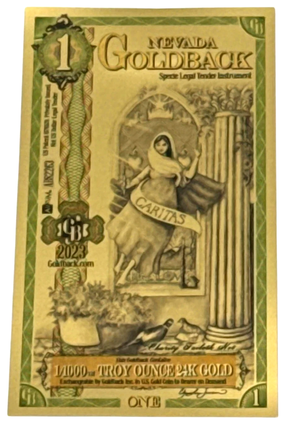 2023 Nevada 1 Goldback Caritas Charity Ebay