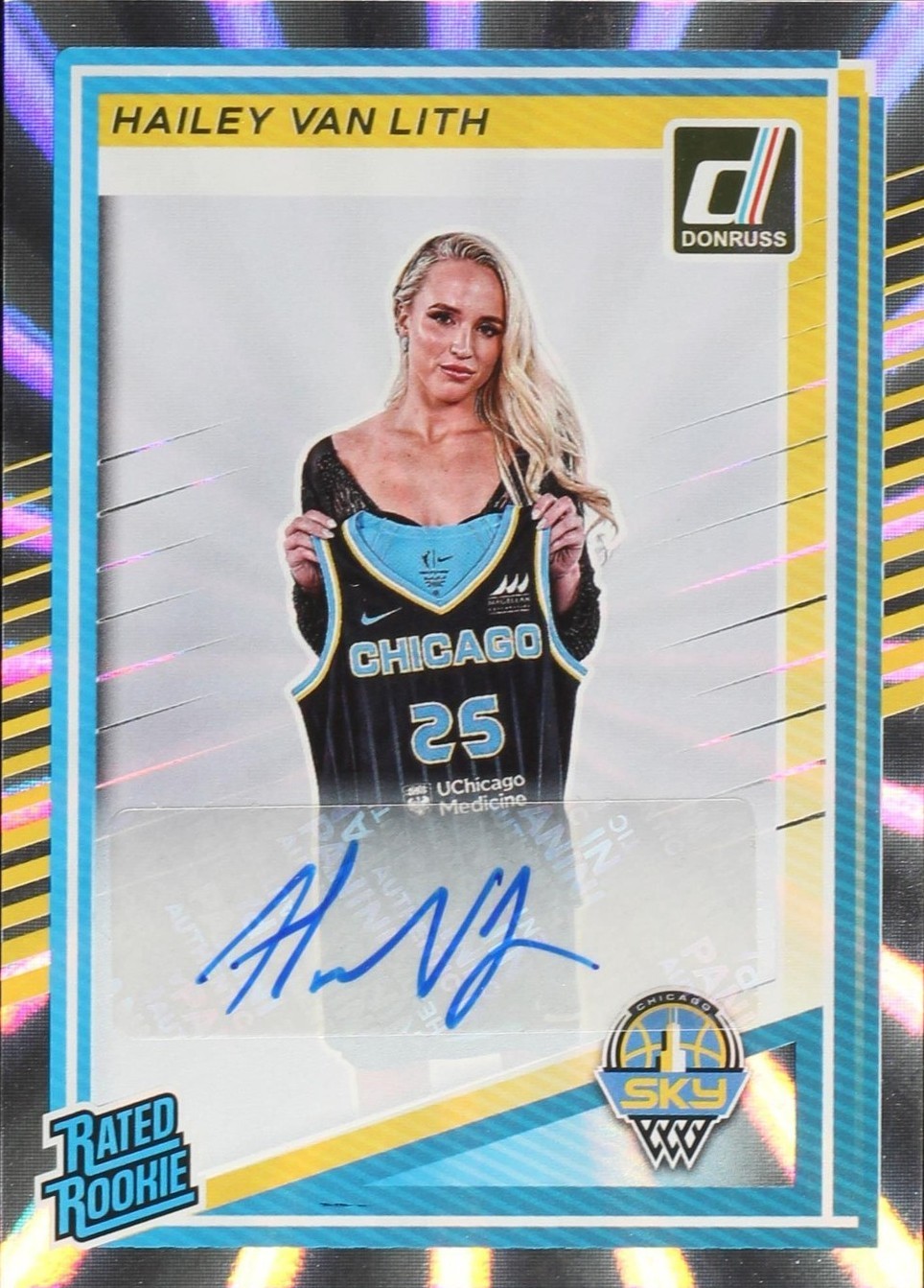 2025 Panini Donruss WNBA - Rated Rookie Hailey Van Lith #88 Holo Laser ...