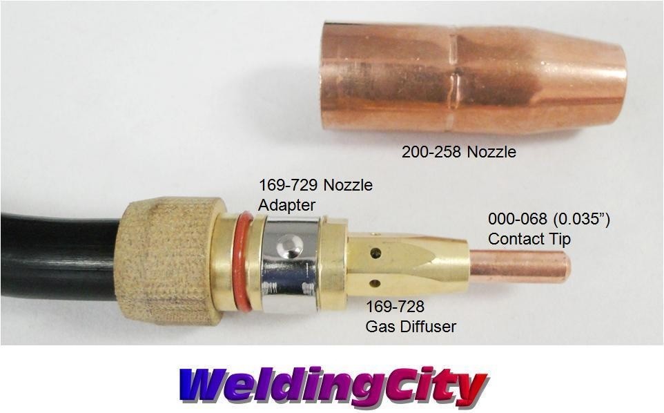 WeldingCity MIG Welding Gun Torch Stinger 250A 12-ft Repl for Miller M ...