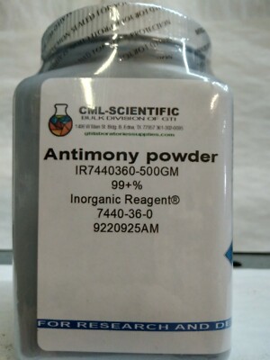 Antimony powder, 99+%, Inorganic® Reagent, 500g | eBay