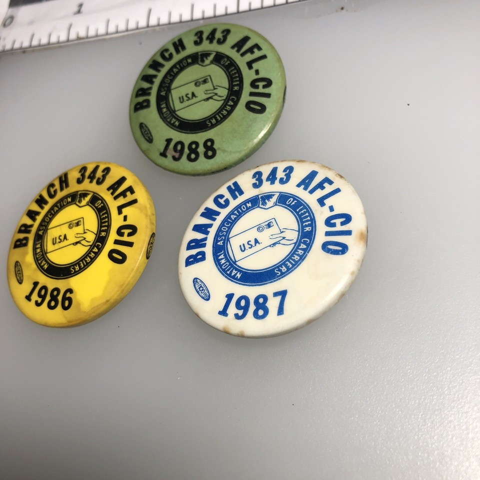 1980s NALC Branch 343 Missouri Letter Carriers Labor Union Button Pin ...