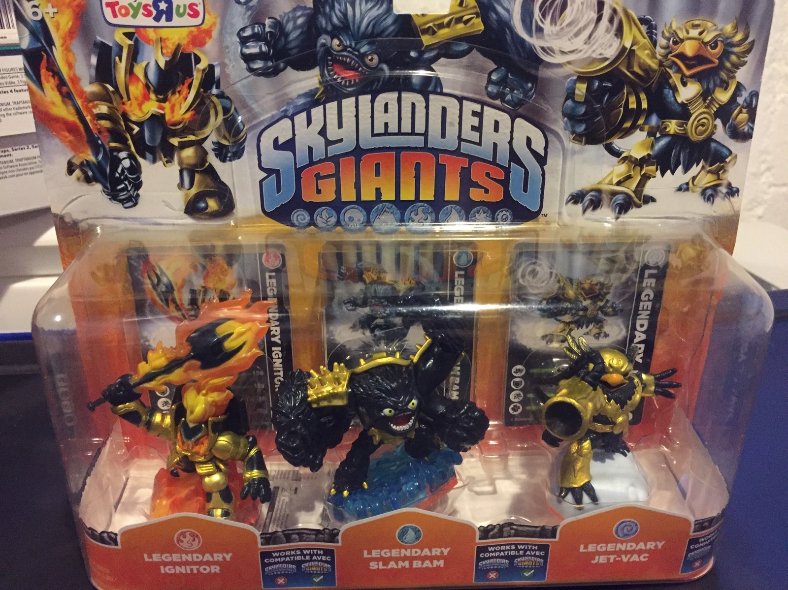 Legendary Skylanders Giant, Ignitor, Slam Bam, Jet-Vac, Toy R Us Exclusive | eBay