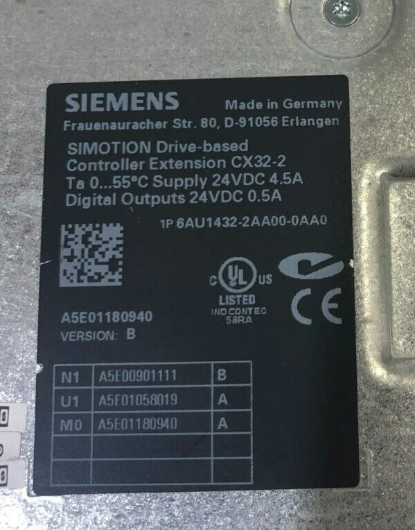 SIEMENS 6AU1432-2AA00-0AA0 SIMOTION DRIVE BASED CONTROL EXTENSION | eBay