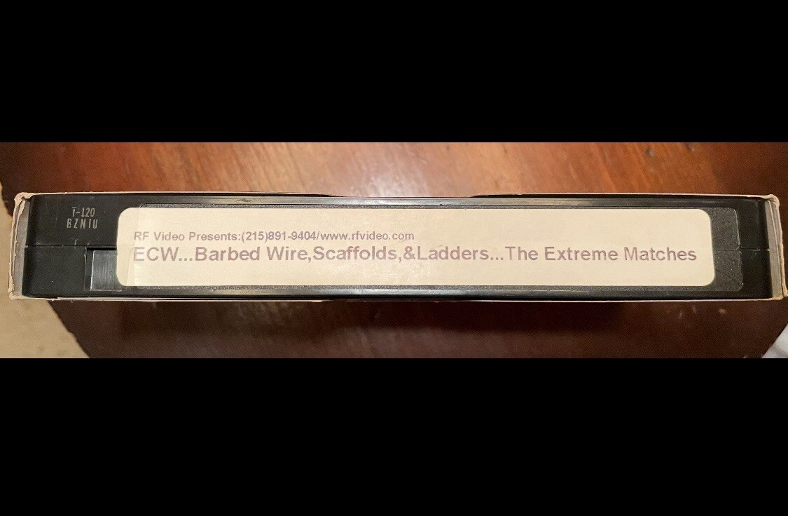 EXTREMELY Rare ECW Barbed Wire Scaffolds & Ladders-The Extreme Matches ...