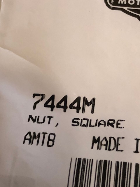 Harley Davidson Square Nut P/n 7444M for sale online | eBay